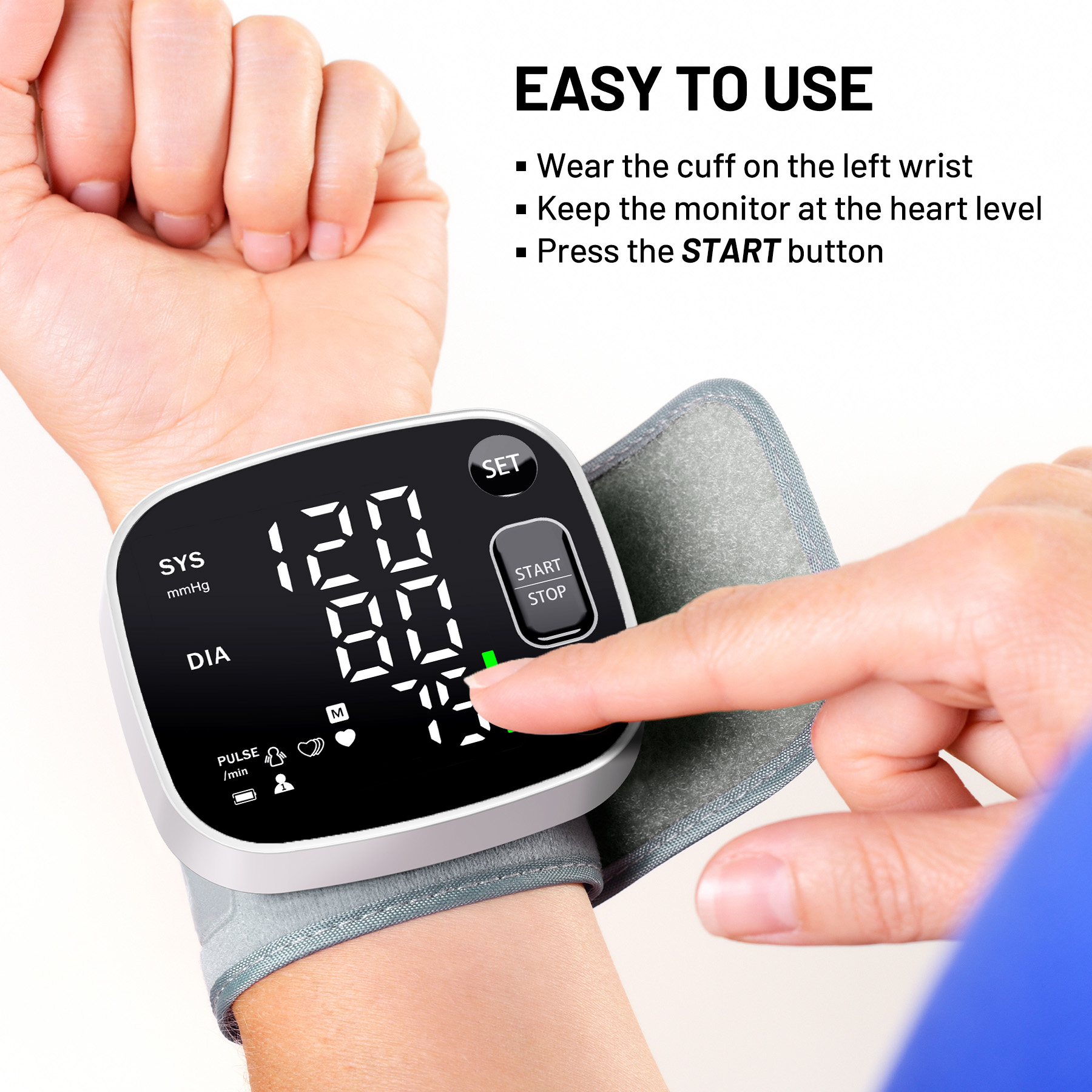Oklar Blood Pressure Monitors for Home Use Rechargeable Blood Pressure ...