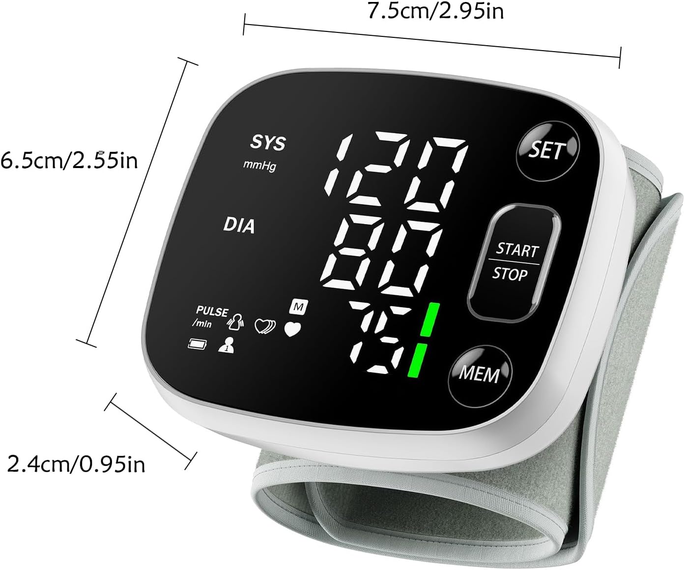 W1101L Blood Pressure Monitors for Home Use Rechargeable Blood Pressure ...